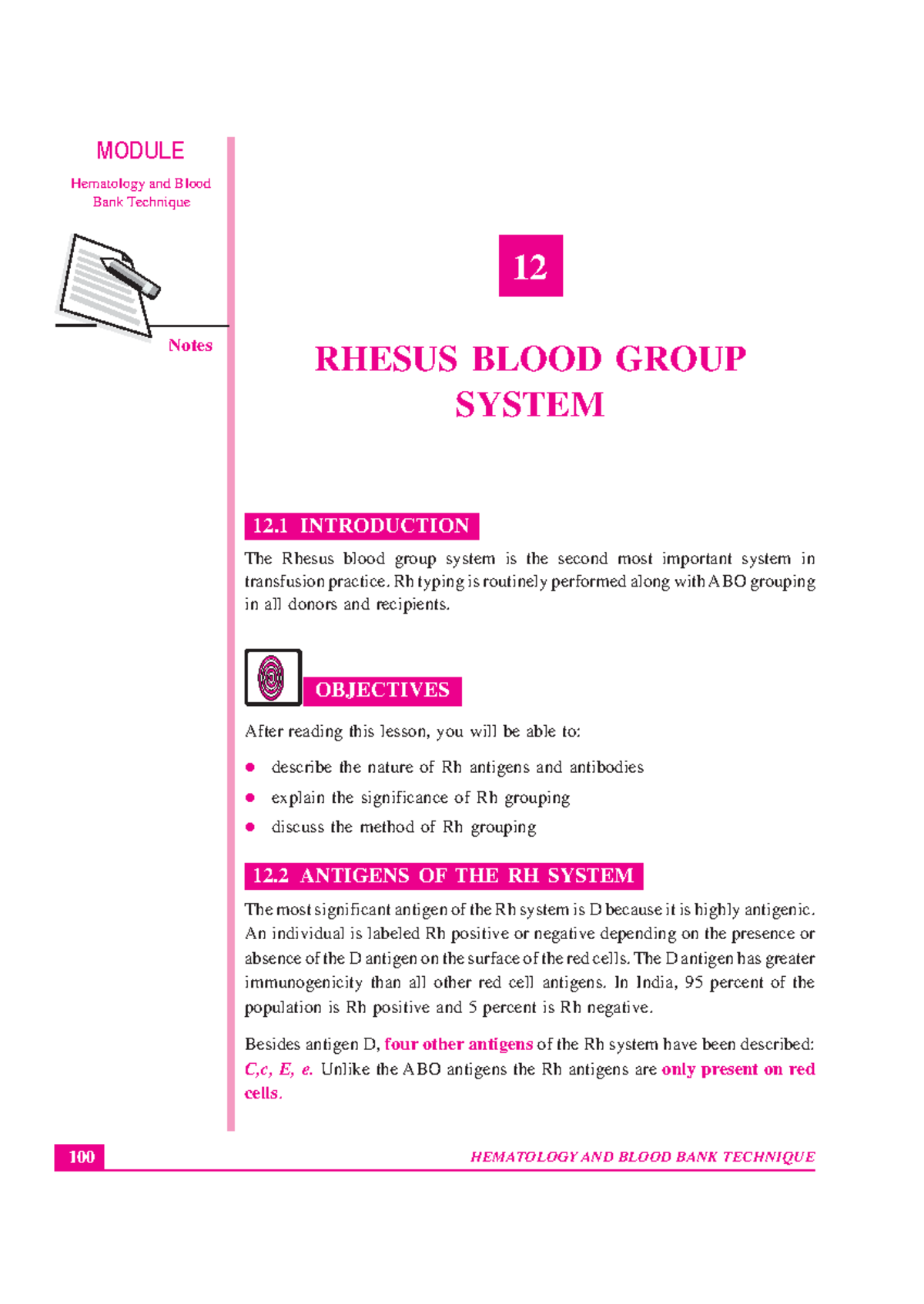 Lesson-12 - About blood grouping - MODULE Rhesus Blood Group System ...