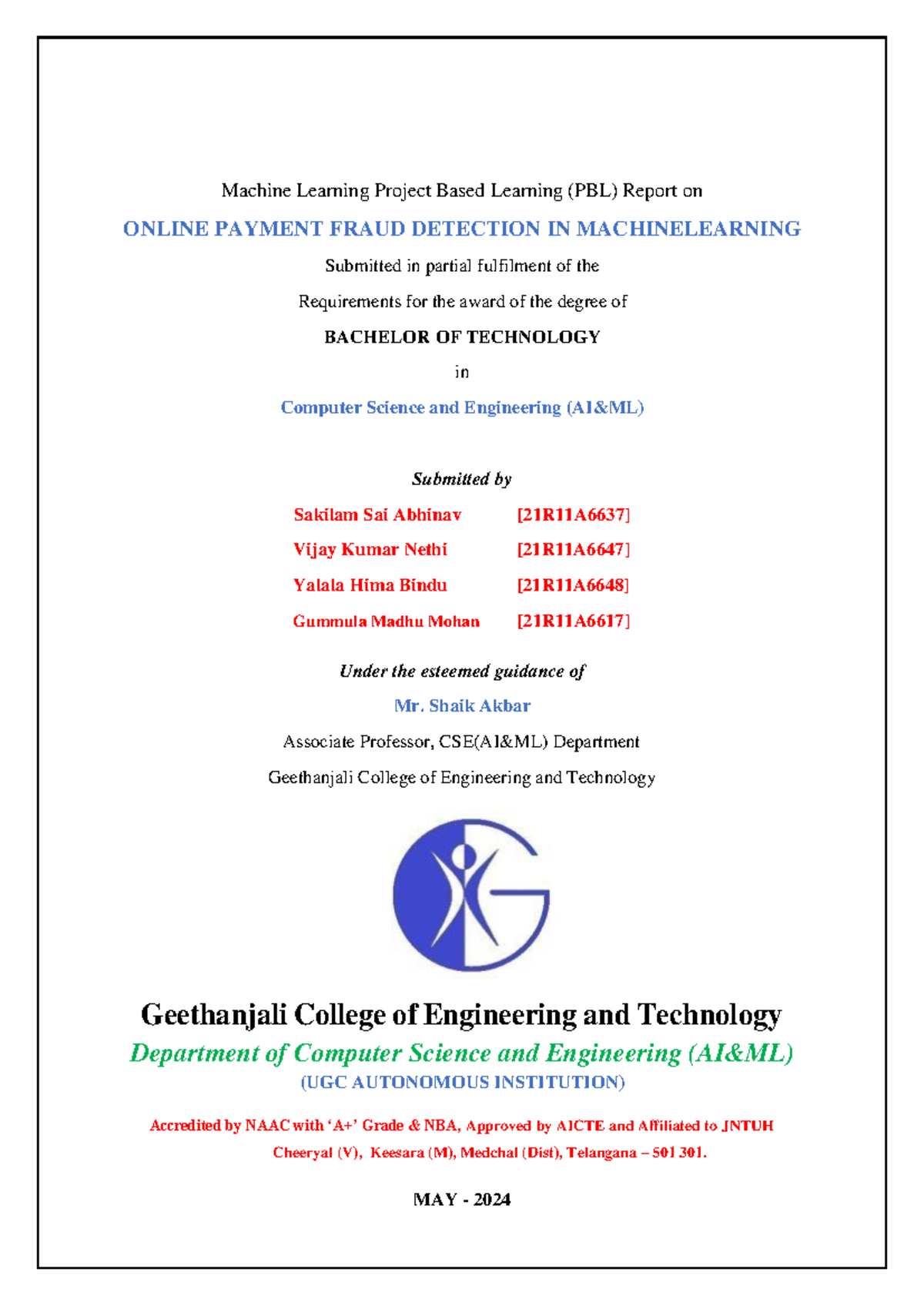 Sample Abstract OOP PBL - Machine Learning Project Based Learning (PBL ...