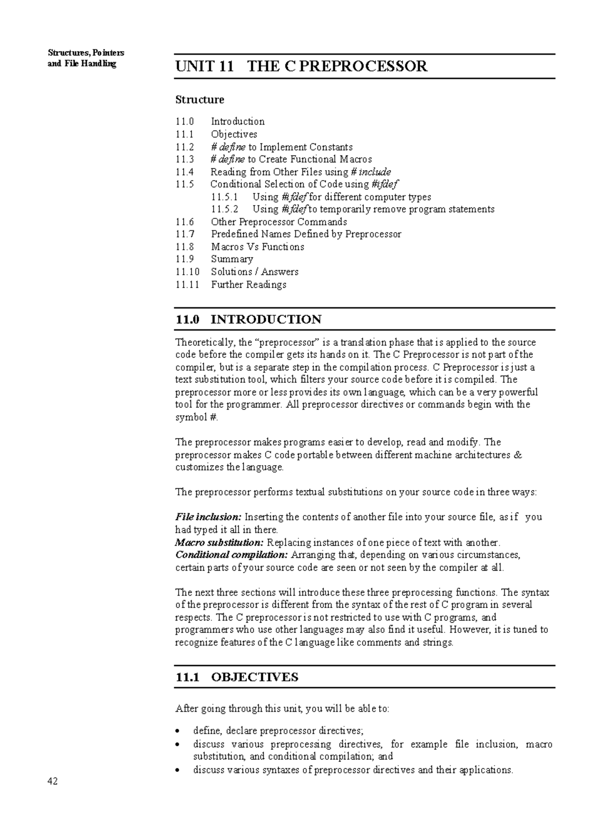 Unit 11 Block 3 Structures Pointers And File Handling Structures Pointers And File 