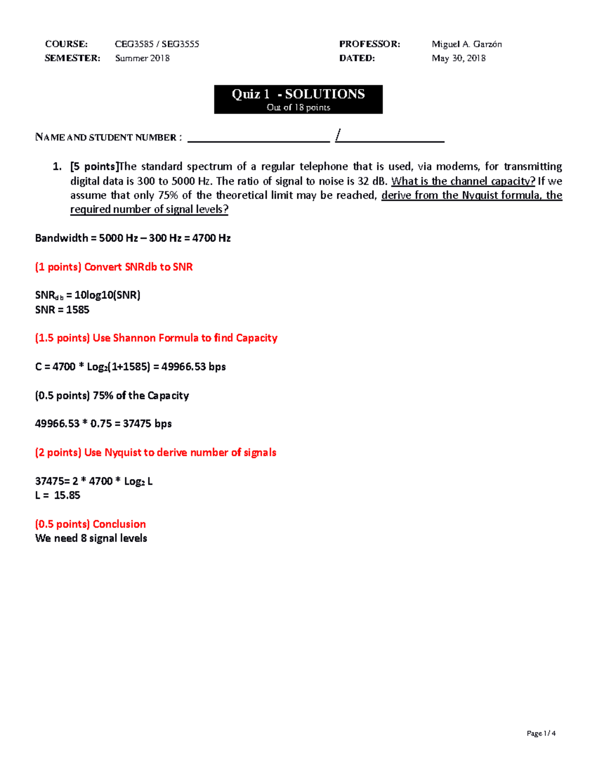 Ceg3185 Quiz1 Answers Warning Tt Undefined Function 32 Course Ceg3585 Seg3555 Professor