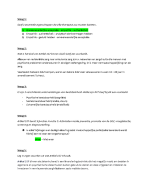 Samenvatting DEEL 1 - deel 1 van de cursus - Deel 1: voorbereiding op ...