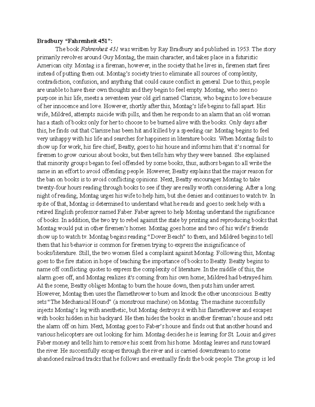 Daily Journal #10 - Bradbury “Fahrenheit 451”: The book Fahrenheit 451 ...