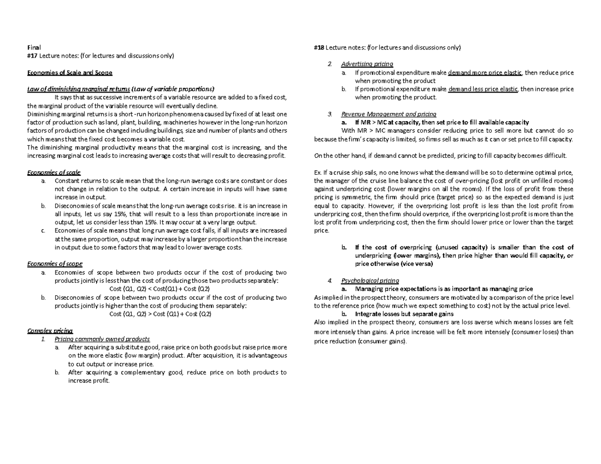 ACC 102 Final 10 - Accounting Notes - Final #17 Lecture notes: (for ...