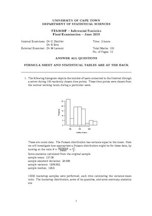 Tutorial 3 - ECO3020F 2023: TUTORIAL THREE Section A [27 marks] Question 1 [15 marks] Imagine ...