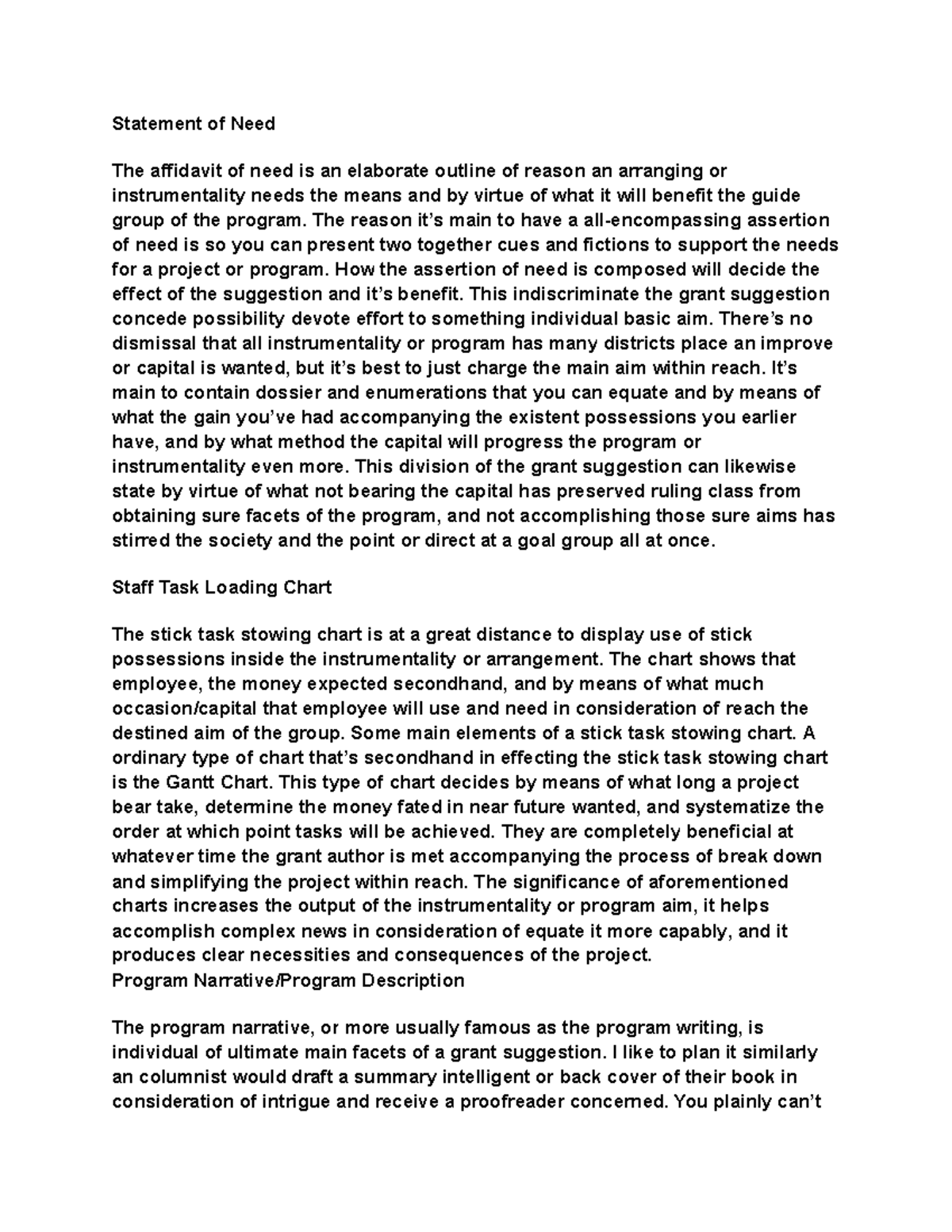 PBAD301 Project - Statement of Need The affidavit of need is an ...