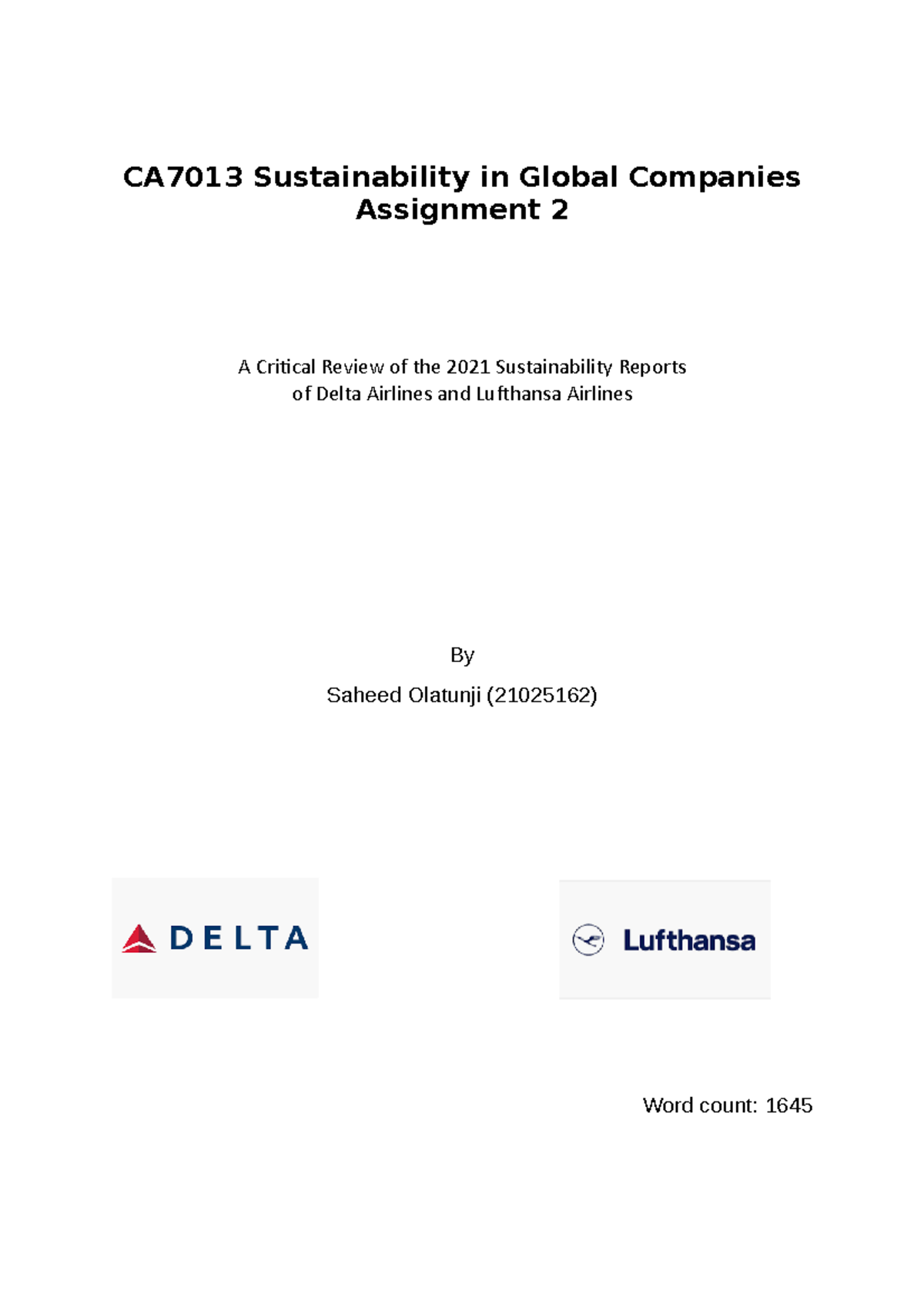 Sustainability Reporting CA7013 Sustainability In Global Companies sustainability-reporting-ca7013-sustainability-in-global-companies