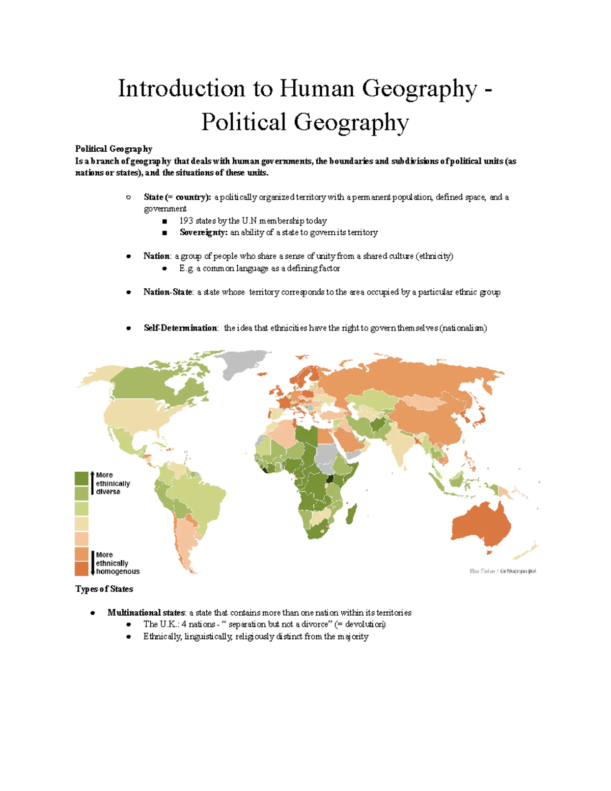 GEOG 2200 - Political Geography - Introduction to Human Geography ...