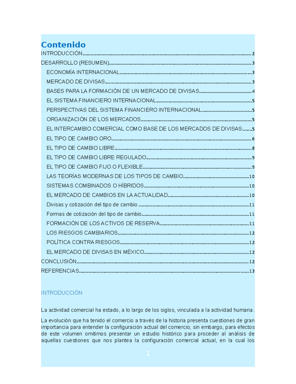 El intercambio comercial. - Contenido - Studocu
