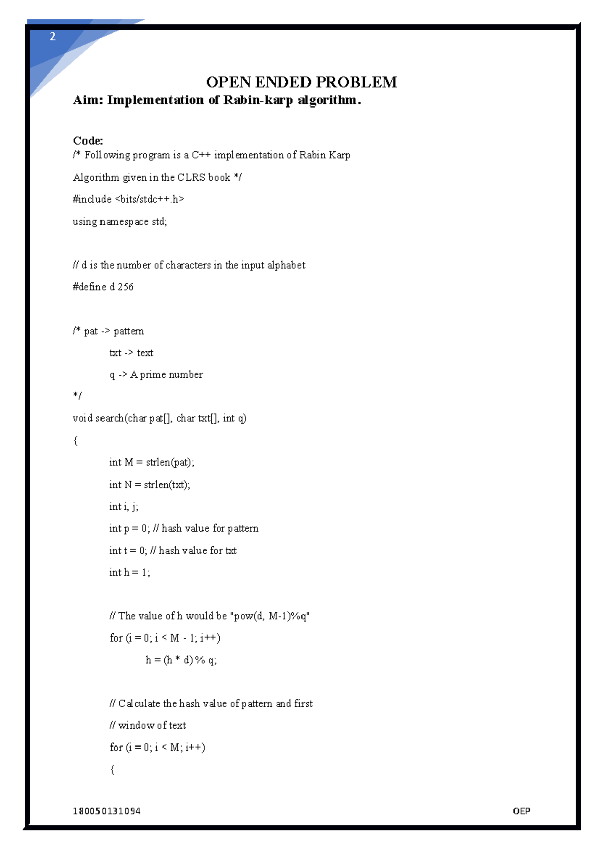 Gtu Bachelor Of Engineering Cse5 Ada Open Ended Projecct 2 Open Ended