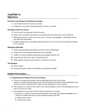 A+P Study Guide Exam 1 - Lecture notes Exam 1 - Chapter 1 An Overview ...