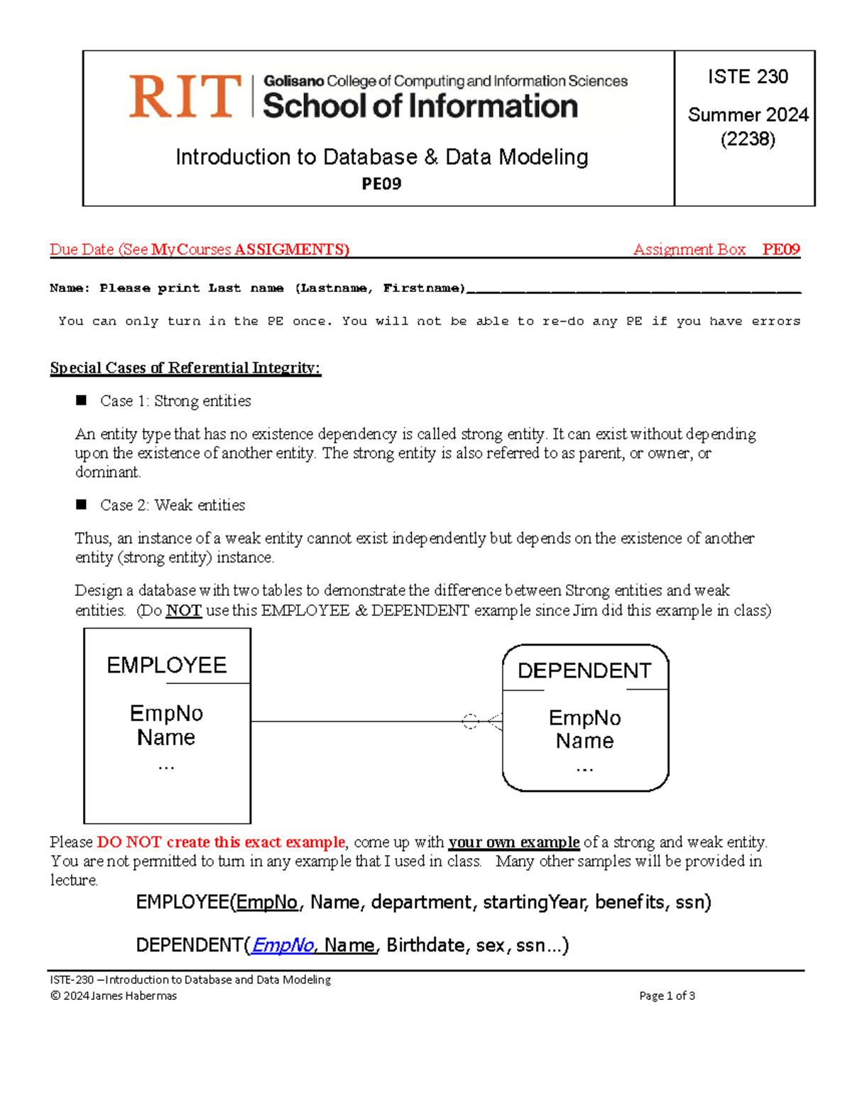 Pe09 Sql Homework Introduction To Database And Data Modeling Pe Iste