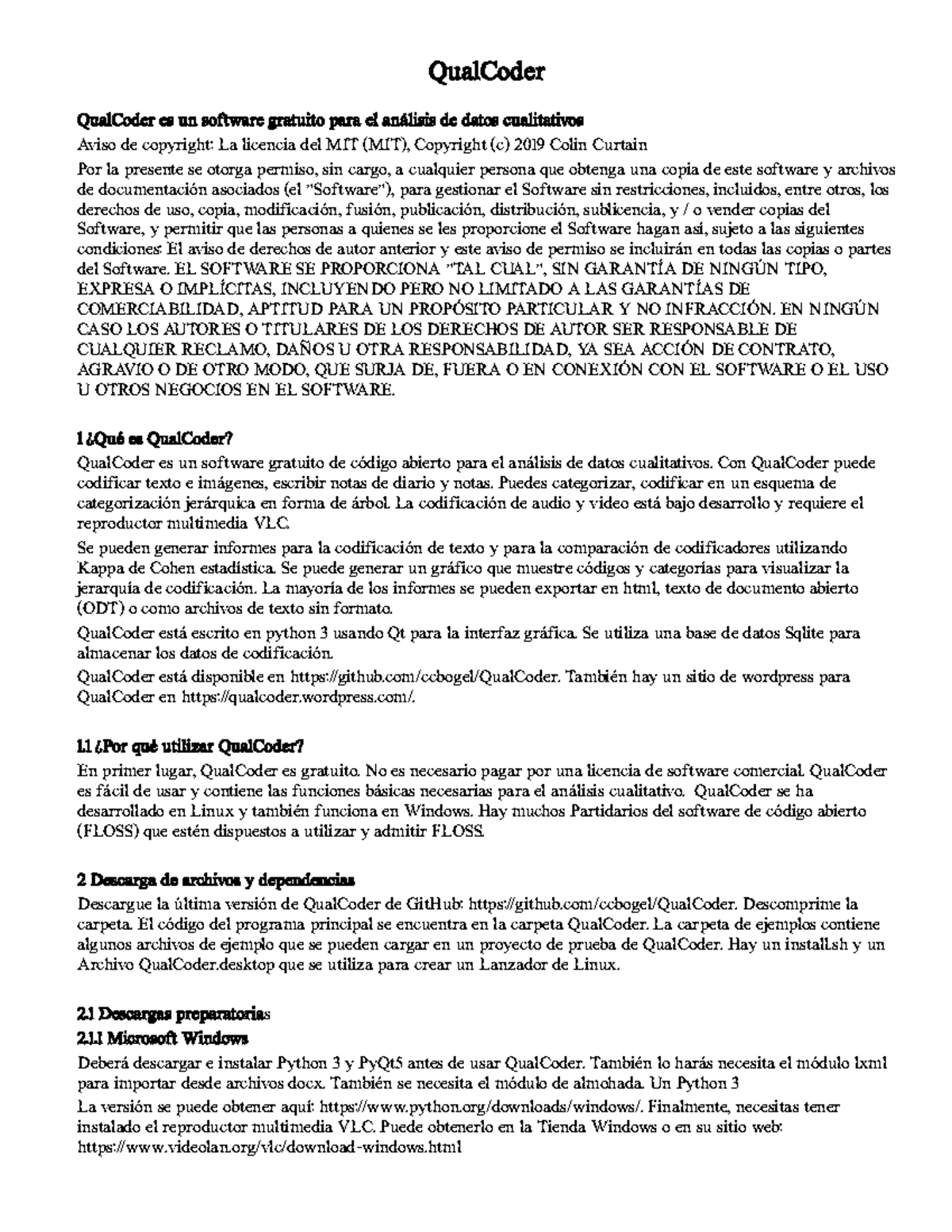 Qual Coder - software para investigación cualitativa - QualCoder ...