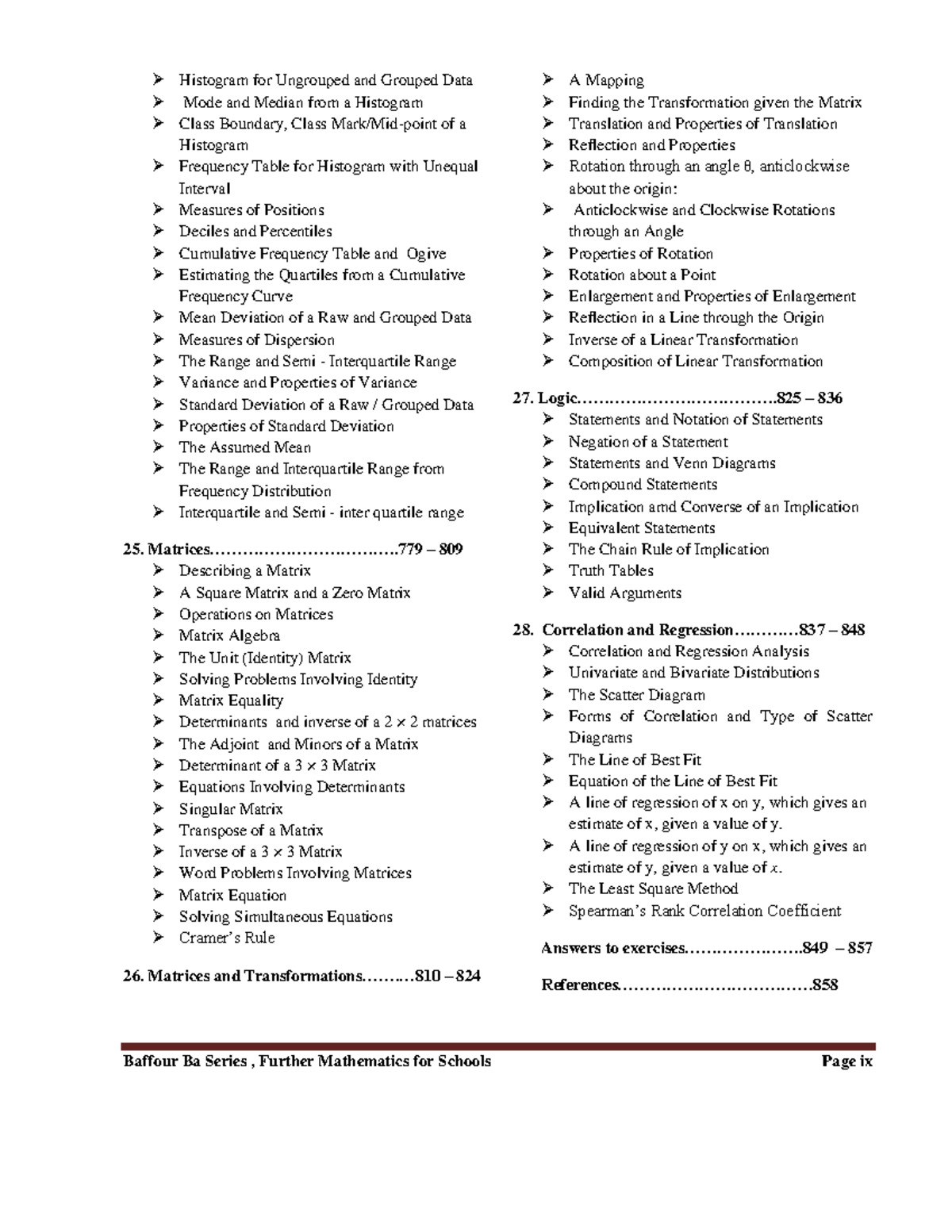Maths Elective 10 - 76666b77 - Baffour Ba Series , Further Mathematics ...