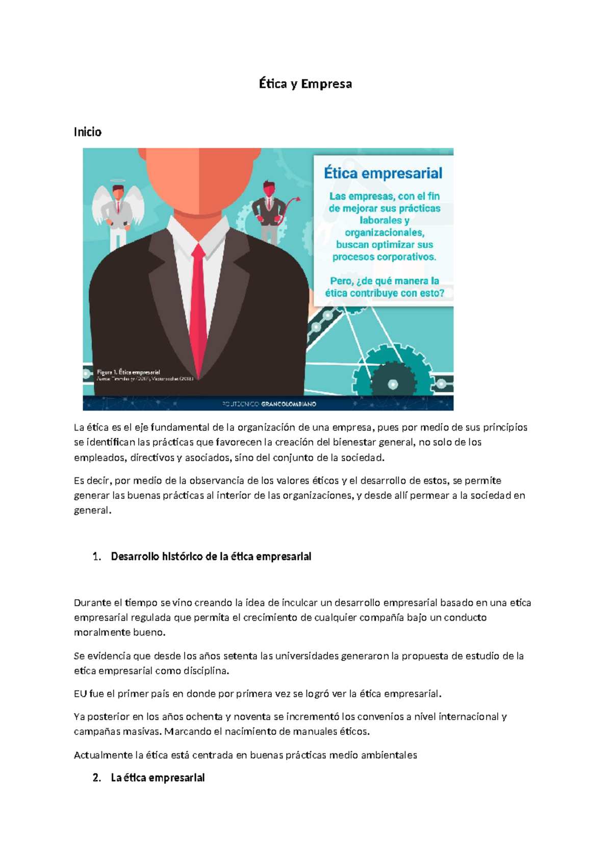 Etica y Empresa - Sin descripcion. - Ética y Empresa Inicio La ética es ...