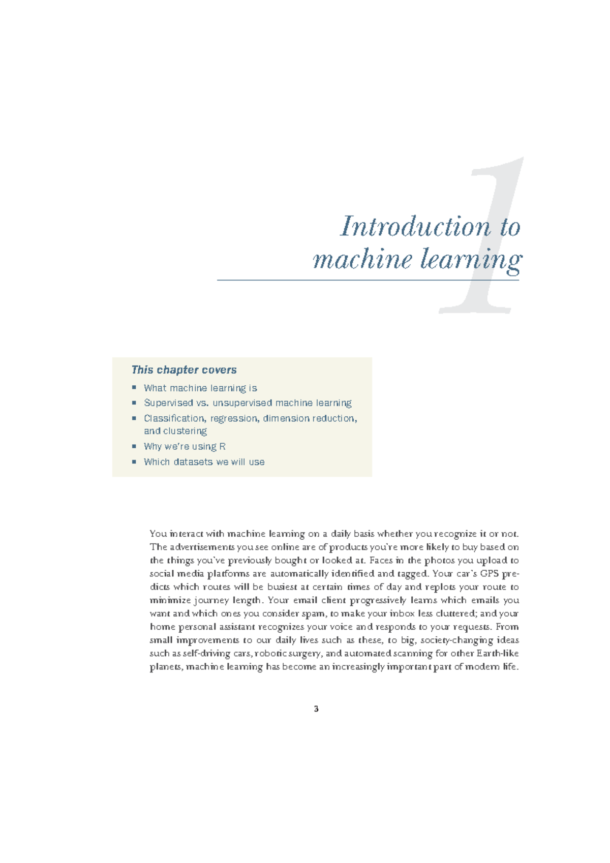 Machine Learning with R intro - Introduction to machine learning You ...