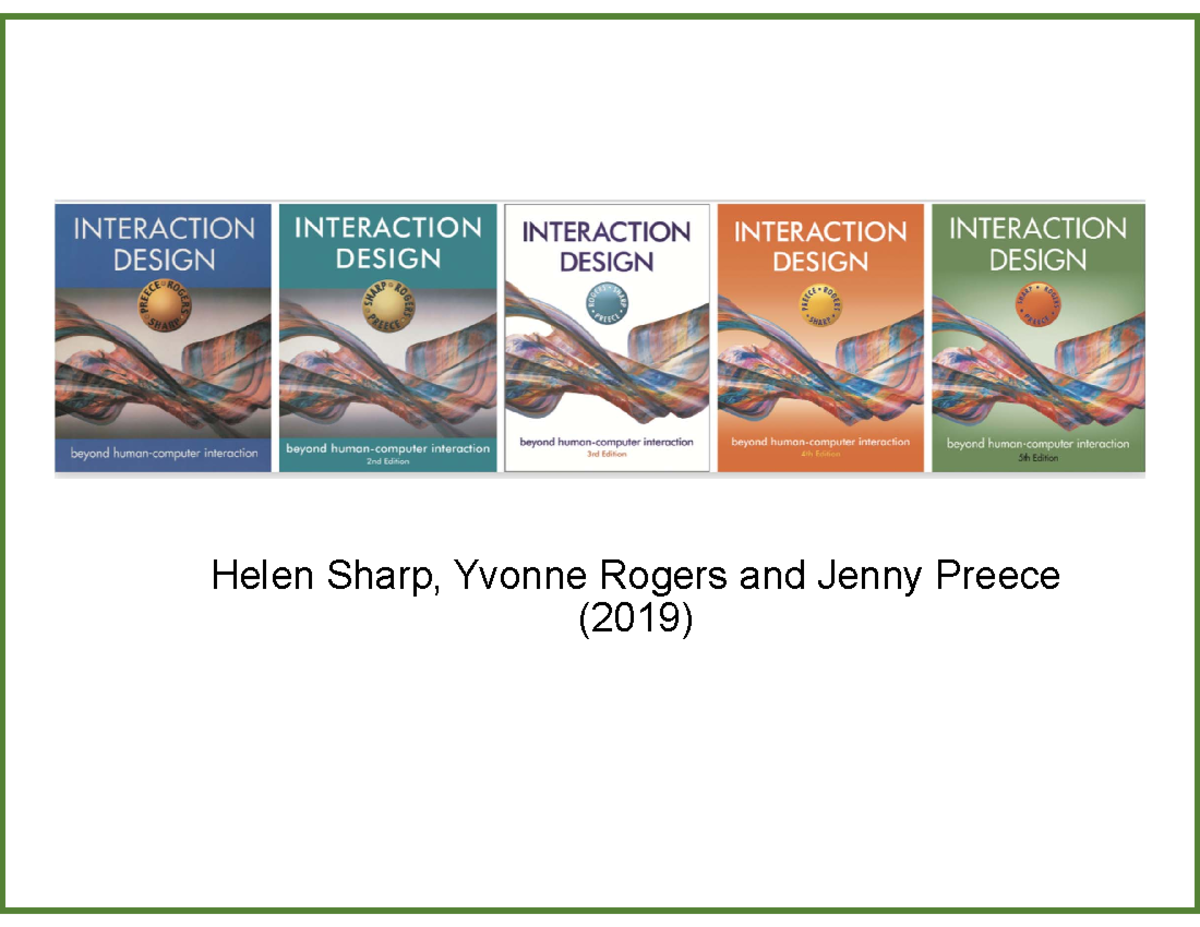 Chapter 01 5e - Helen Sharp, Yvonne Rogers and Jenny Preece (2019 ...