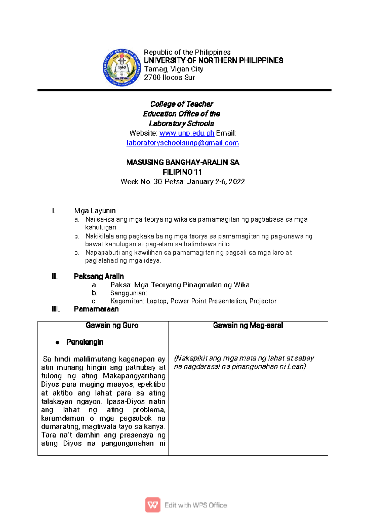 Lesson Plan (Cherry Ann Sotelo) - Republic of the Philippines ...