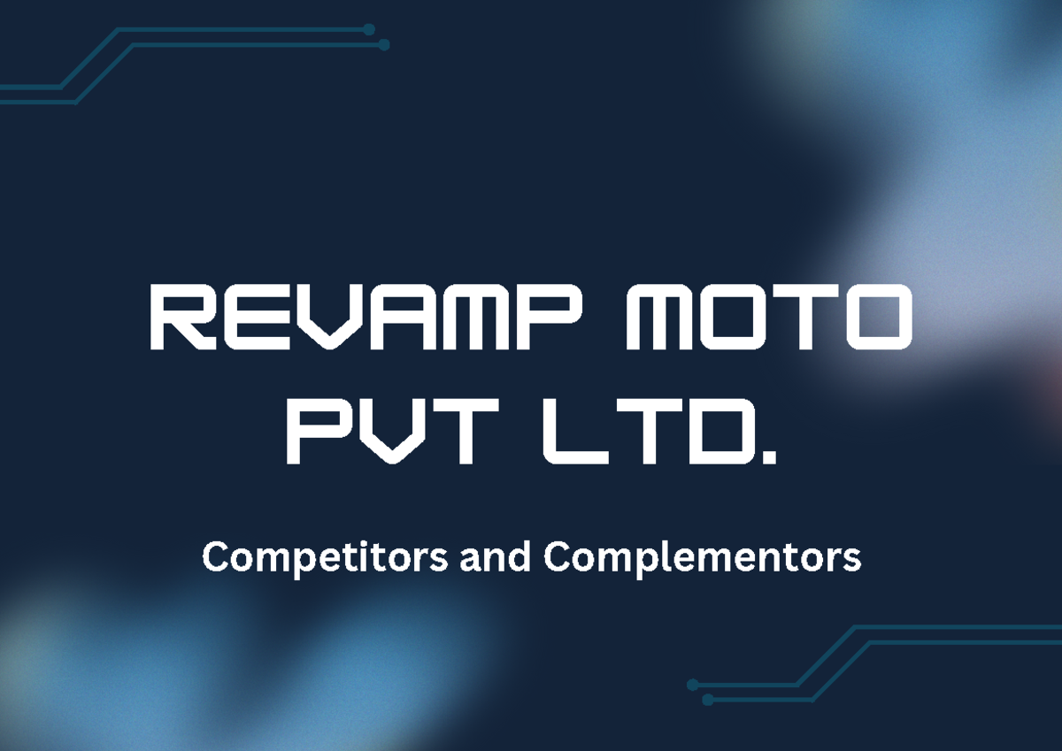Competitors and Complementors - Masters of fashion manageemnt - REVAMP ...