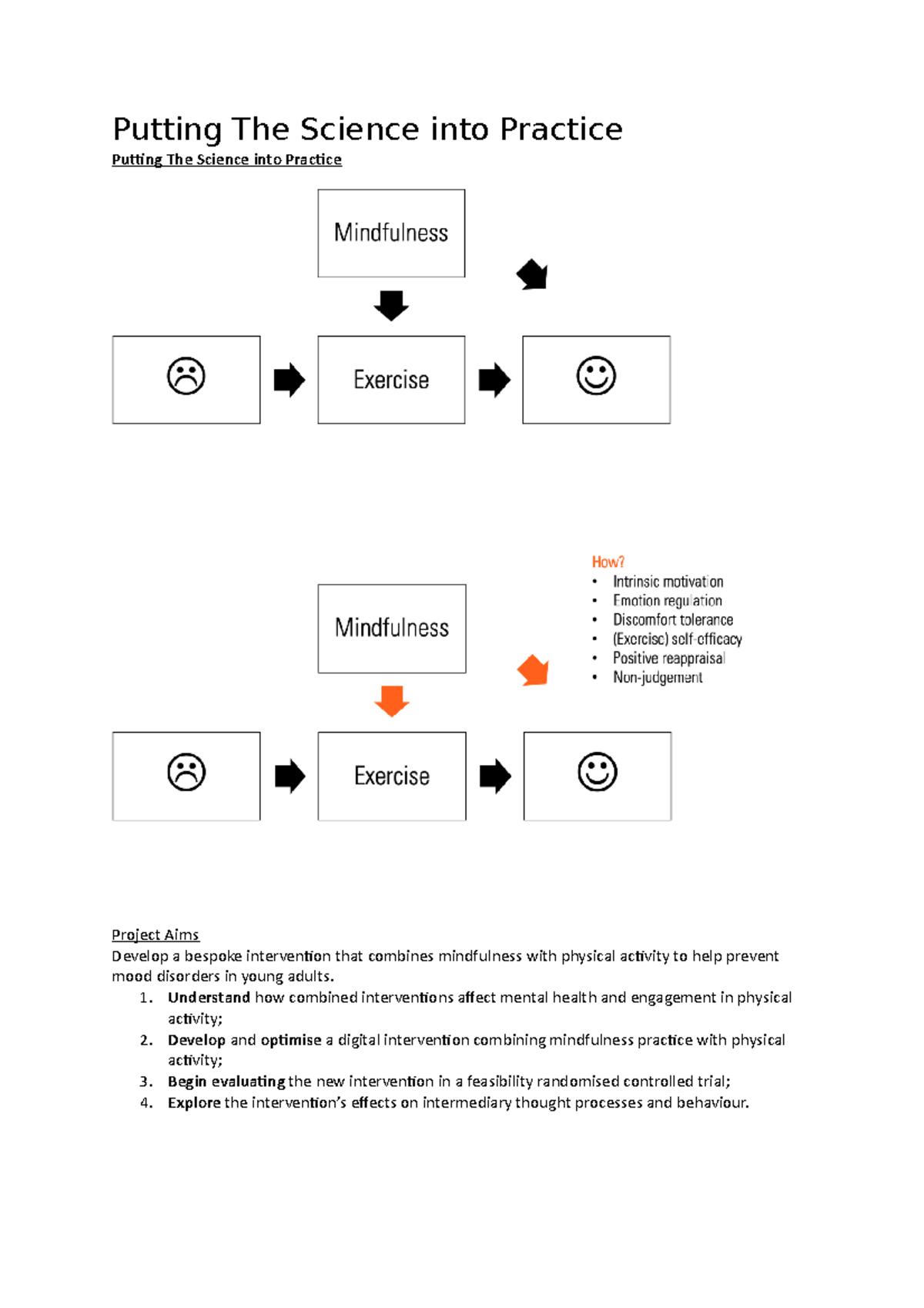 Putting The Science into Practice - Putting The Science into Practice ...