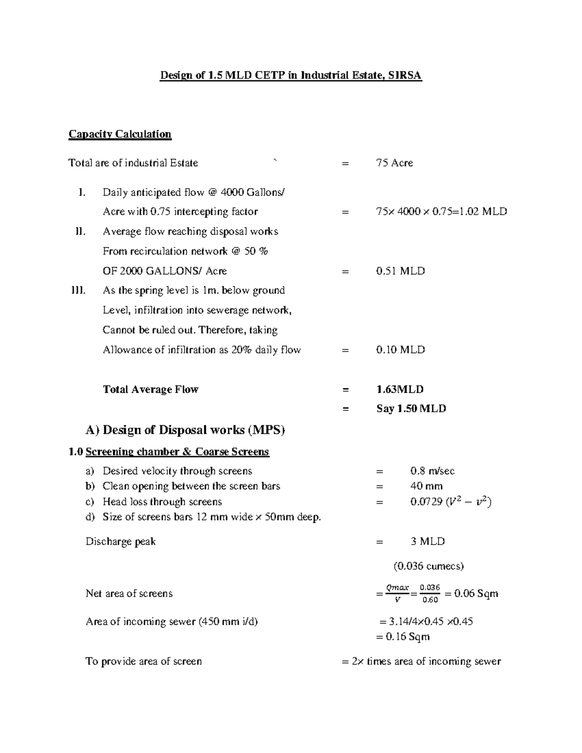 Download Pfd File - nbb - Design of 1 MLD CETP in Industrial Estate ...