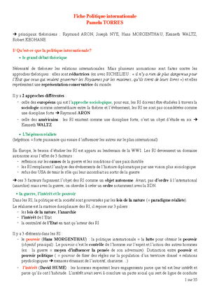 Politique International Notions - Politique International Index des ...