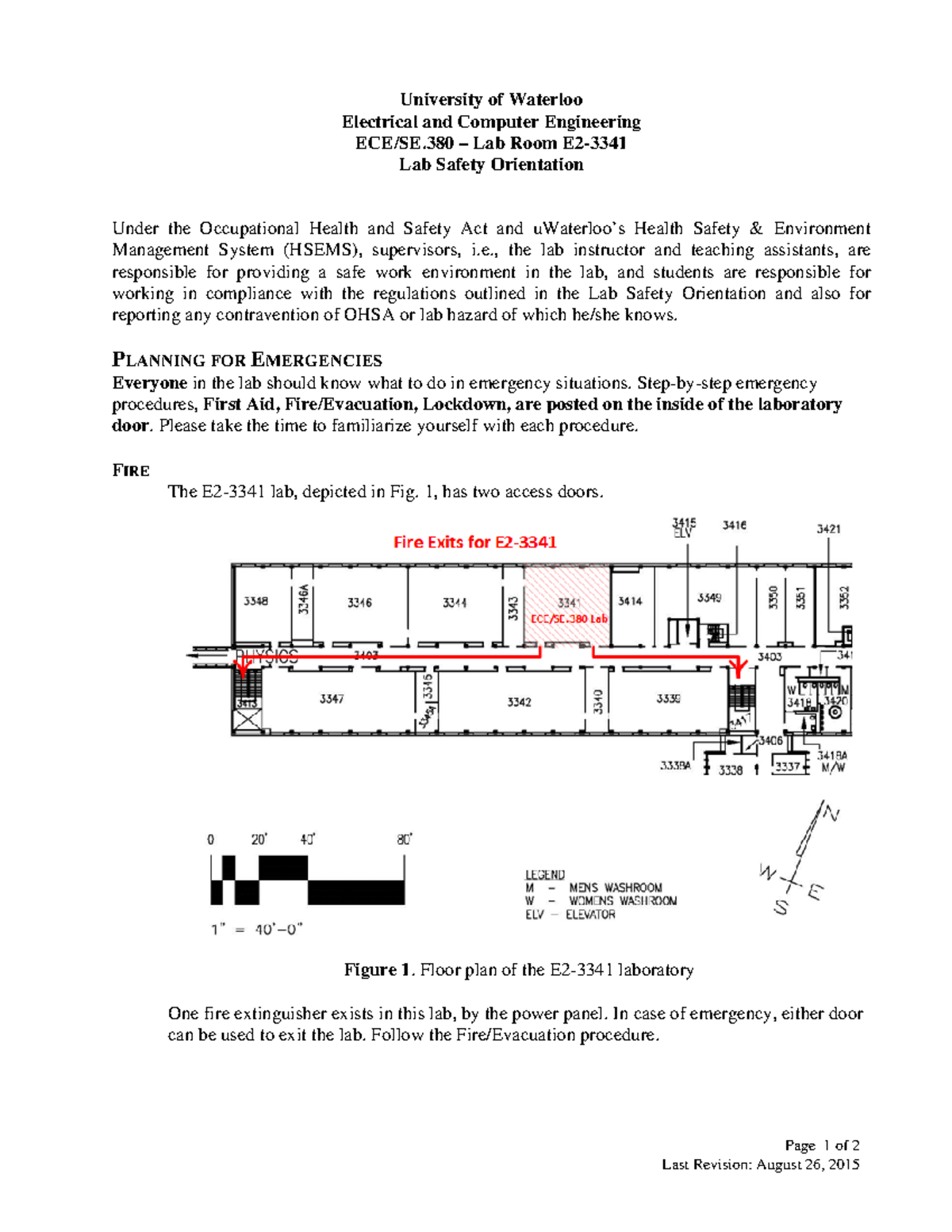 Lab Safety Orientation for Electrical and Computer Engineering Students ...