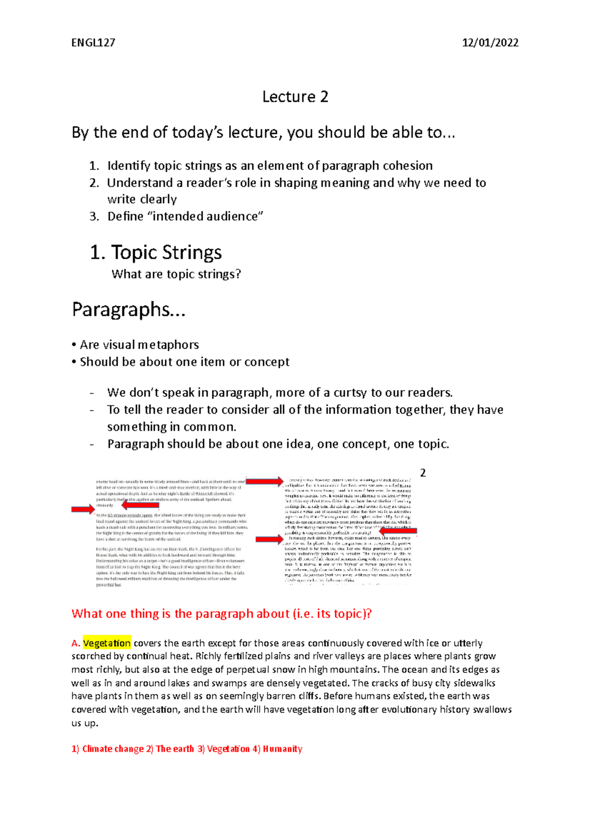 Lecture 2 - Lecture 2 By the end of today’s lecture, you should be able ...