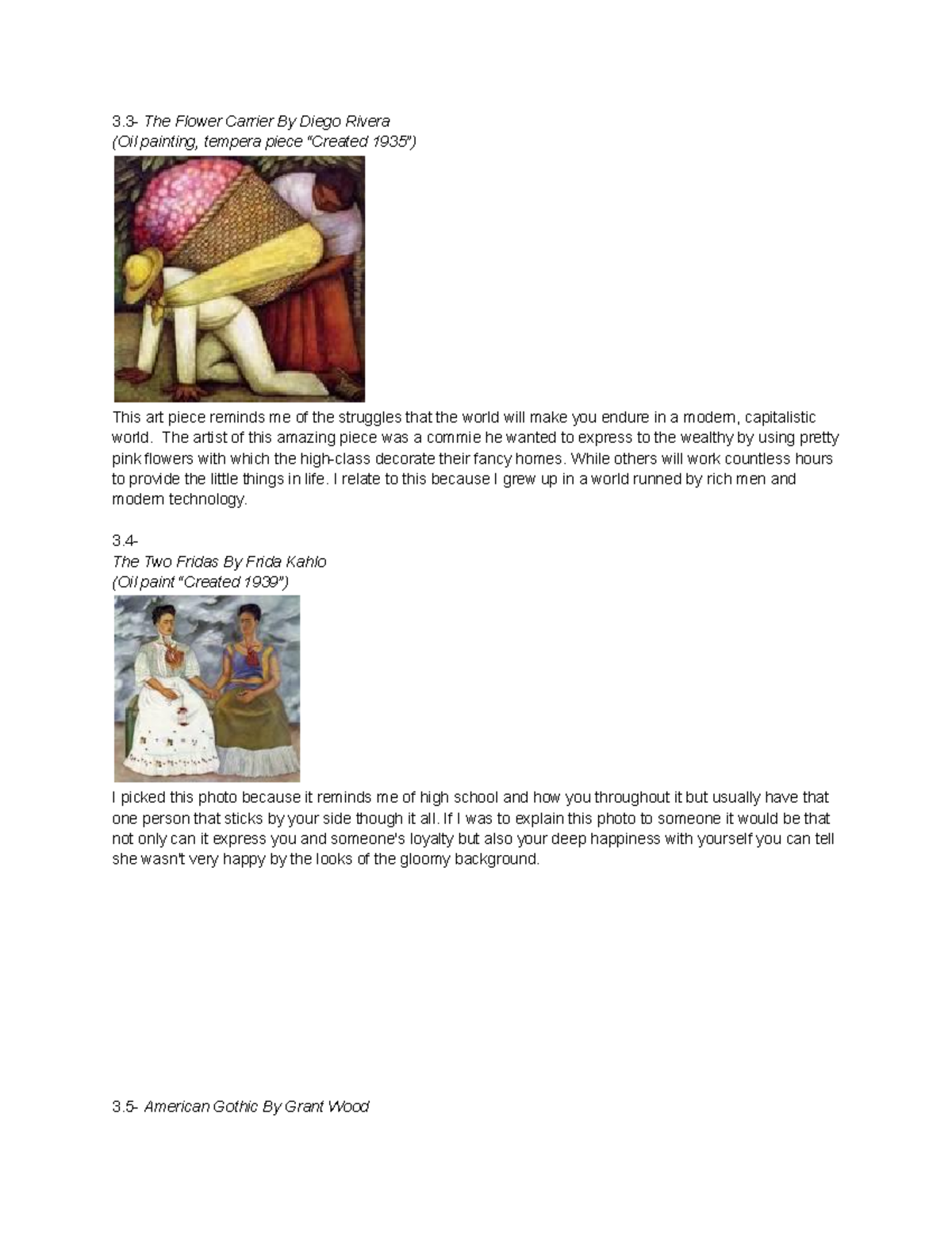 Art Appreciation- Part 2 - 3- The Flower Carrier By Diego Rivera (Oil ...