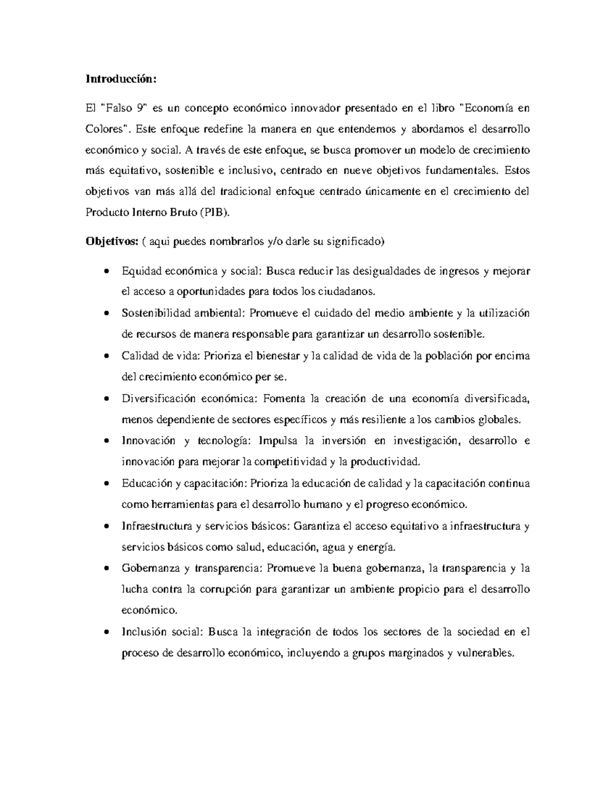 Falso 9 - Introducción: El "Falso 9" es un concepto económico innovador ...