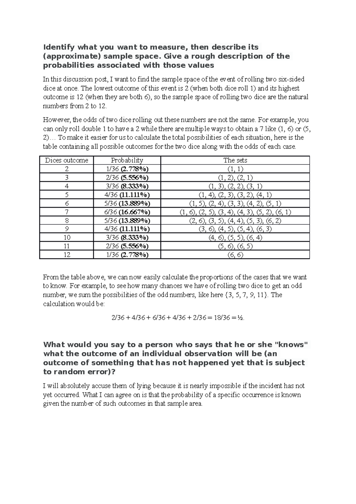 MATH 1280 Discussion Forum Unit 4 - Identify what you want to measure, then describe its - Studocu