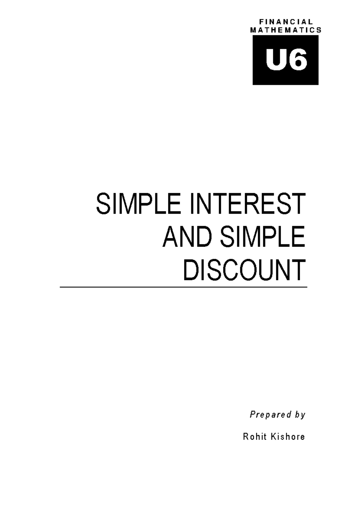 FM101 Unit 6 25-04 - - Studocu