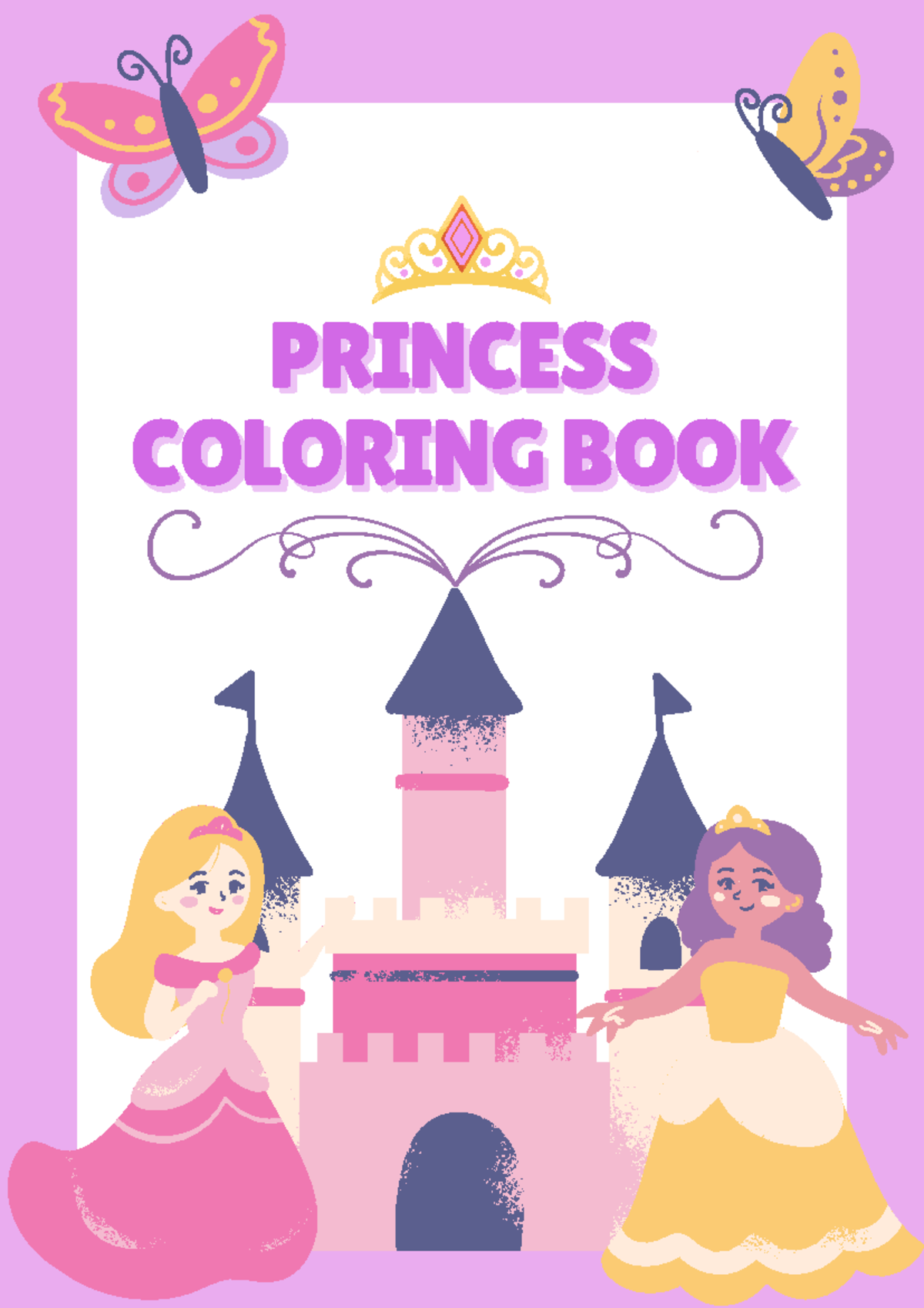 Kids Activity Book Cover A4 Document - Administración educativa - S ...