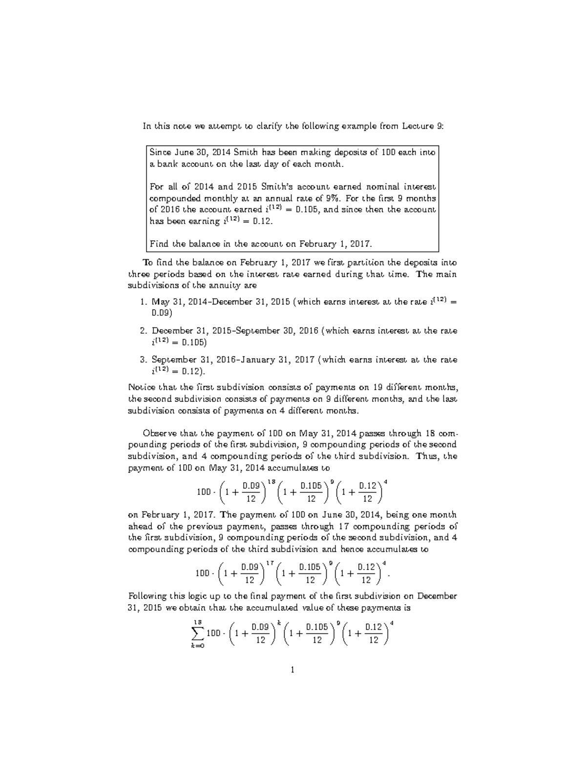 Lecture 9 Example Clarification - Math 2Fm3 - McMaster - Studocu