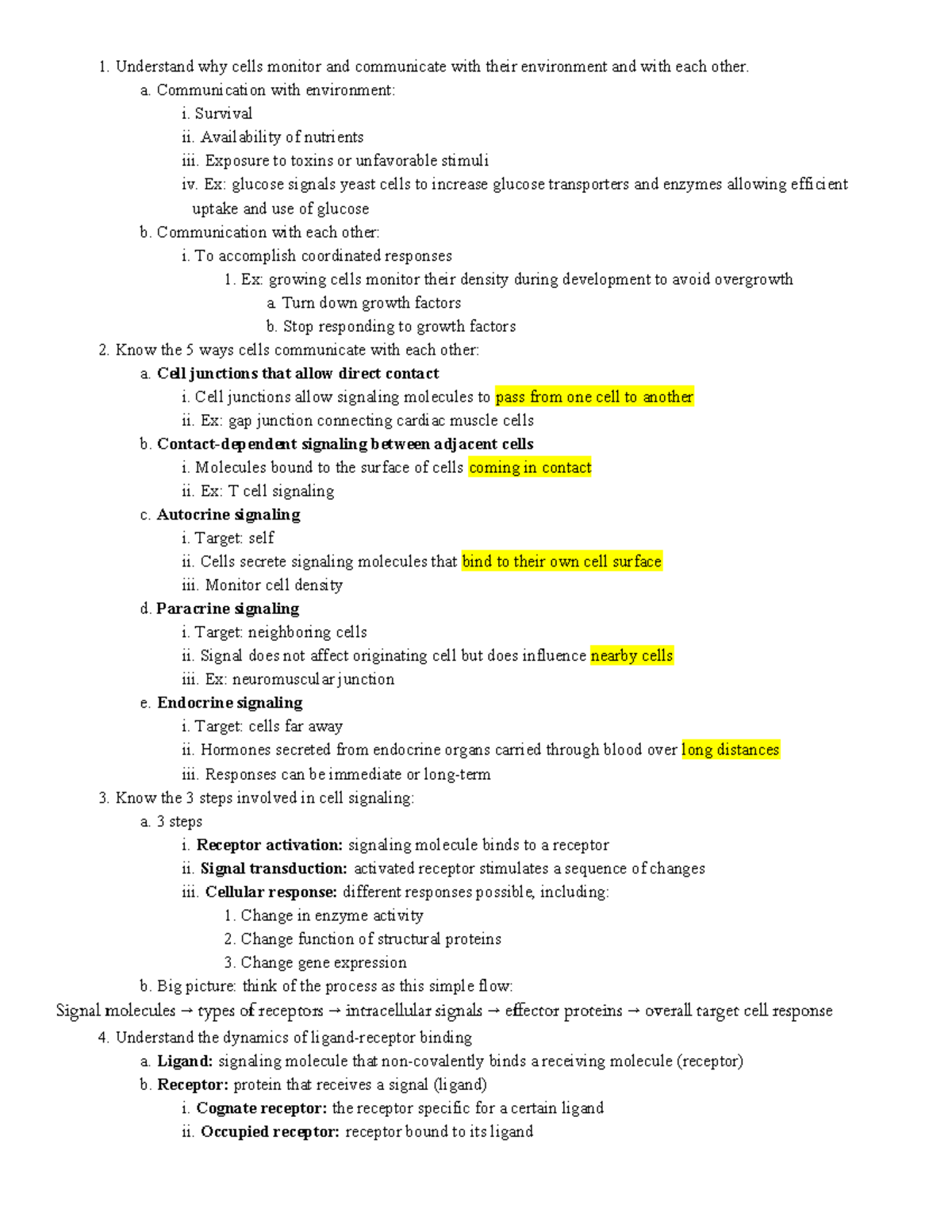 Unit 3 BIO Teacher Guide - Understand why cells monitor and communicate ...