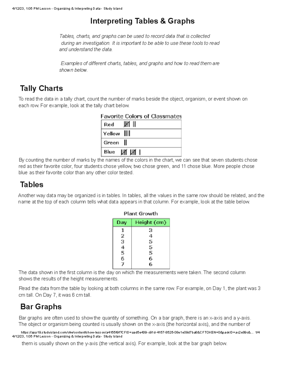 Organizing and Interpreting Data SC.5.N.1.1; SC.5.N - Studocu