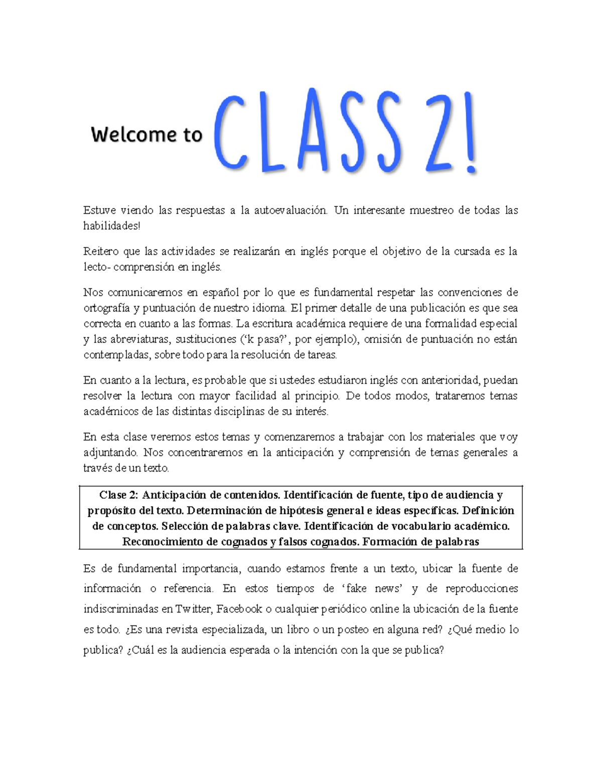 Clase 2C - Sincronica - Estuve viendo las respuestas a la ...