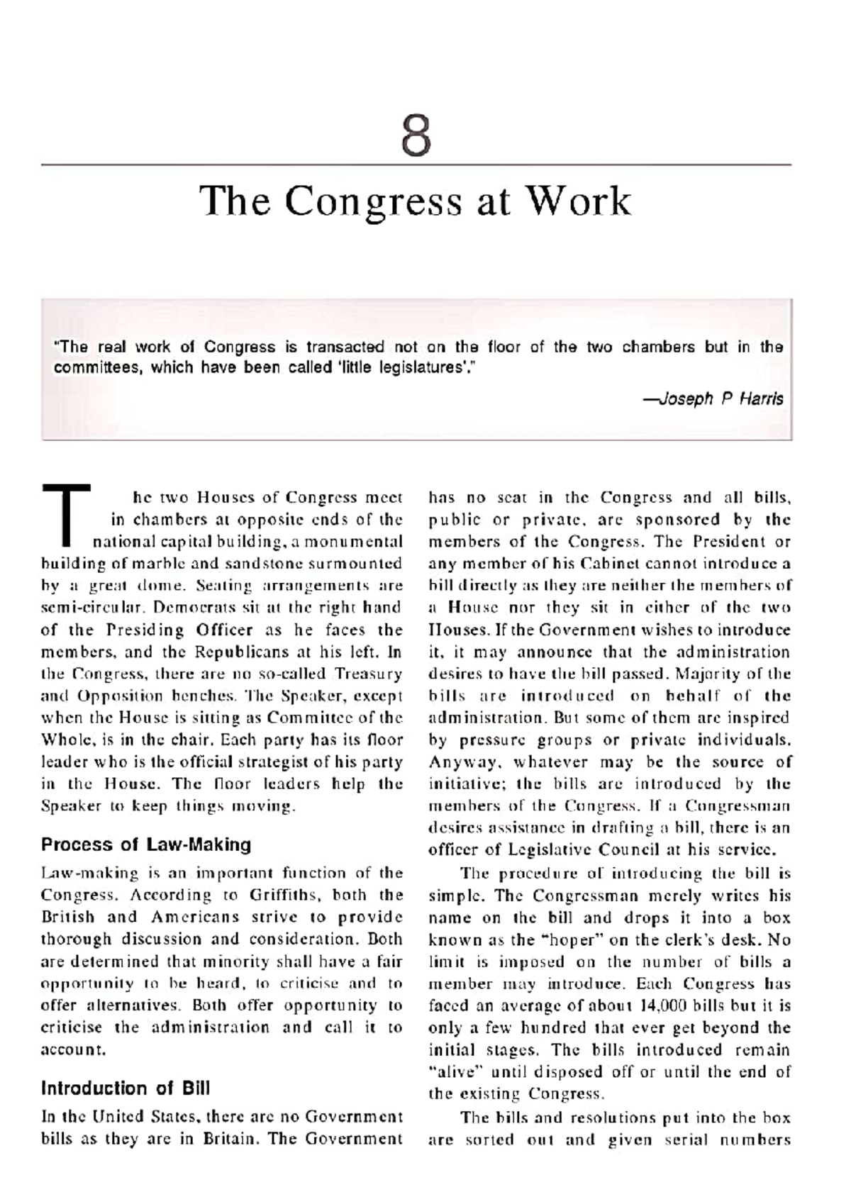 The Congress At work - American constitution - ballb - Studocu