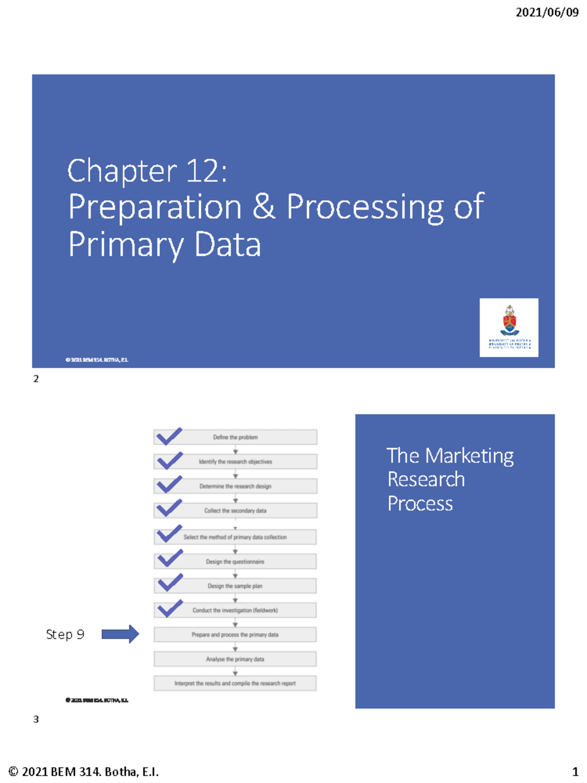 BEM314-2021-Chapter 12 slides 2021 - Chapter 12: Preparation ...