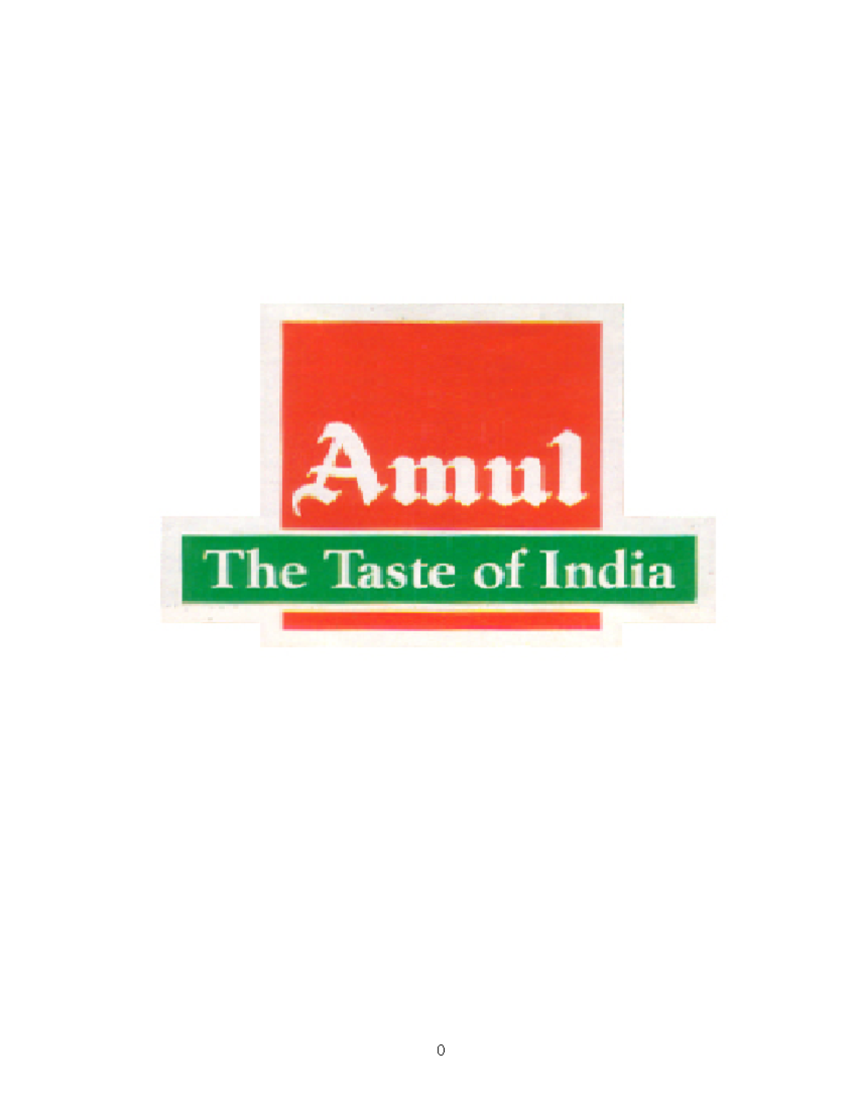 Summer Training Project Report ON AMUL - A PROJECT REPORT ON AMUL ...