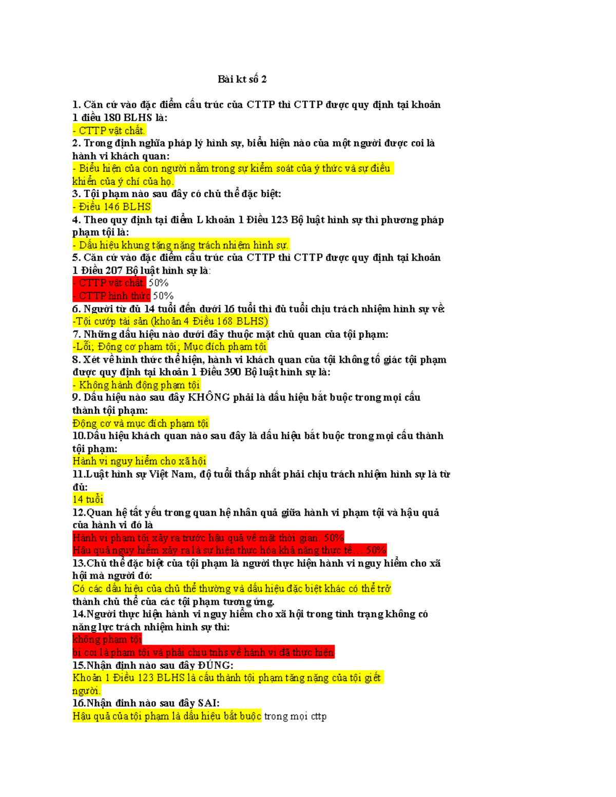 Trắc nghiệm lhs - học - Bài kt số 2 Căn cứ vào đặc điểm cấu trúc của ...