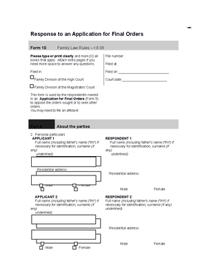Application for default judgement - IN THE HIGH COURT OF SOLOMON ...