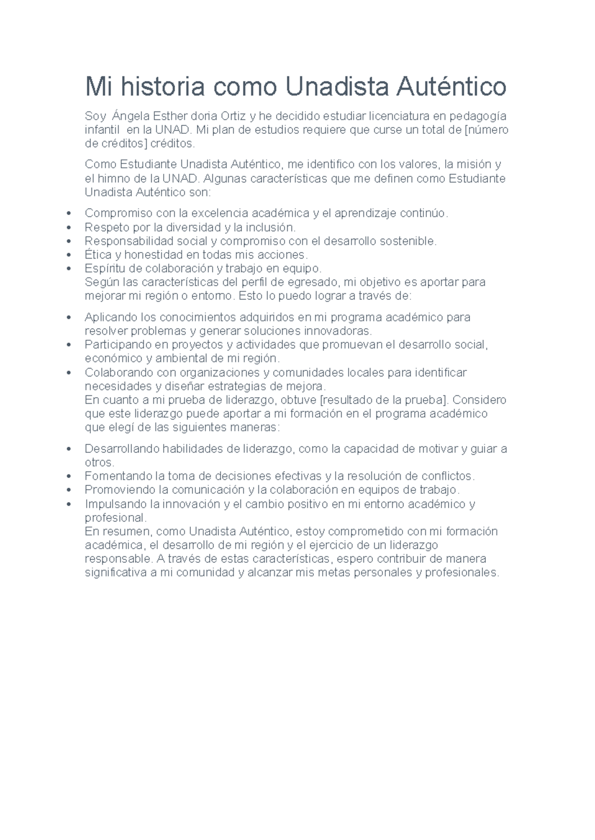 Mi historia como Unadista Auténtico - Mi historia como Unadista ...