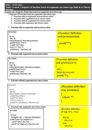 Pointers -day 6 - FDFDFDF - Topics Covered: Pointers & Arrays, Array of pointers, Example - Studocu