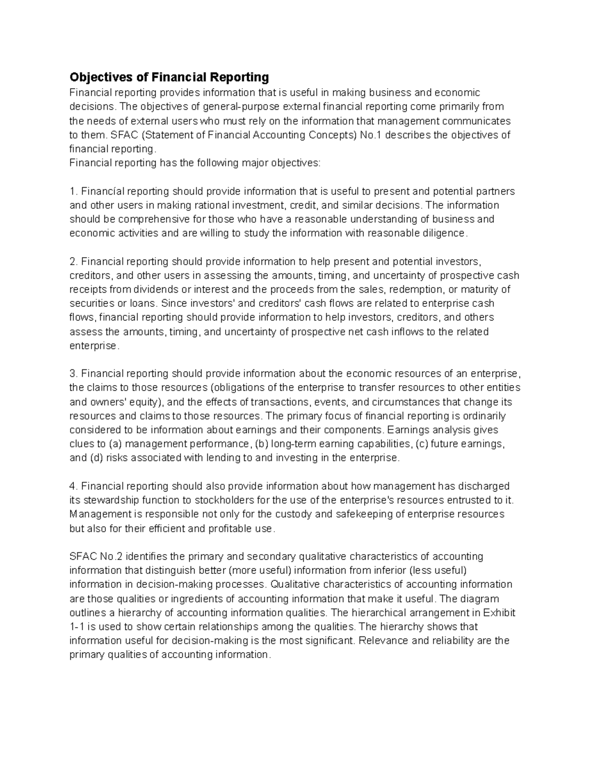 Objectives Of Financial Reporting Objectives Of Financial Reporting objectives-of-financial-reporting-objectives-of-financial-reporting