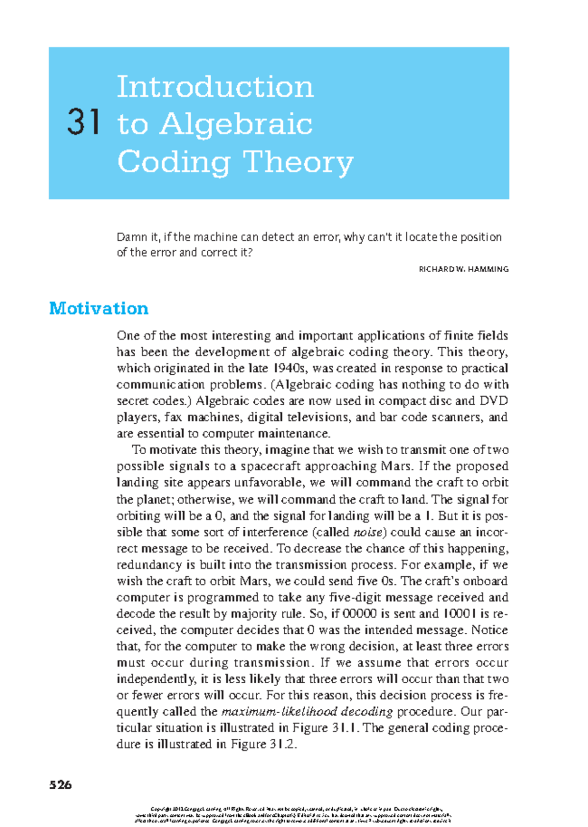 Introduction To Algebraic Coding Theory 526 Introduction To Algebraic Coding Theory Damn It 