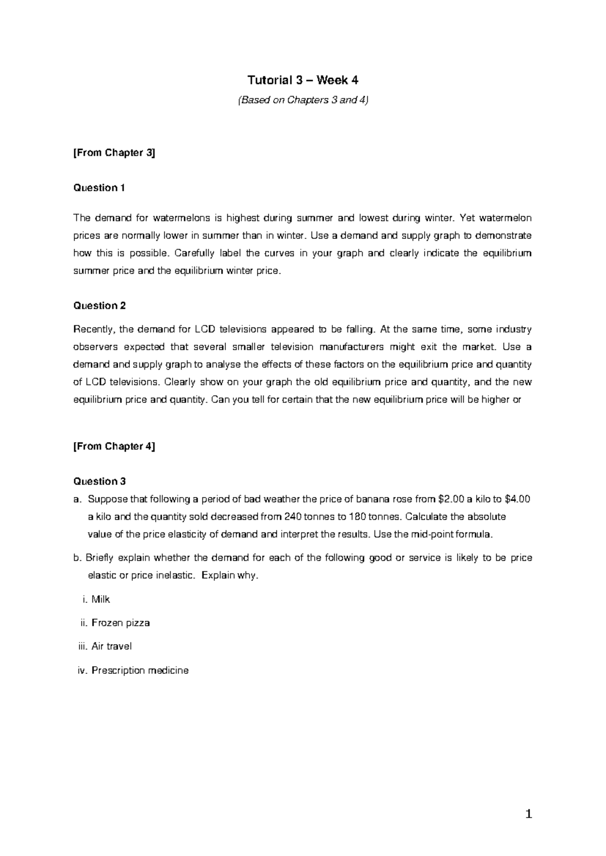 Tutorial 3 Week 4 - Just read and follow all the slides - 1 Tutorial 3 – Week 4 (Based on ...