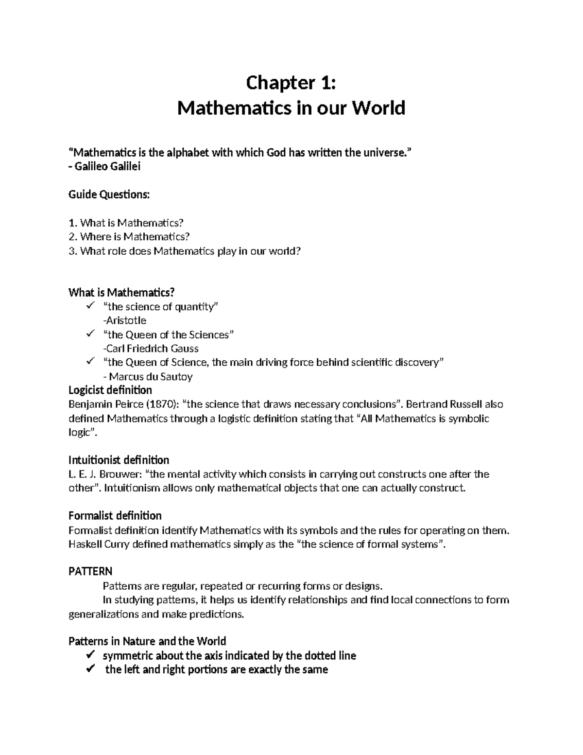 Chapter 1- Mathematics IN THE Modern World - Chapter 1: Mathematics in ...