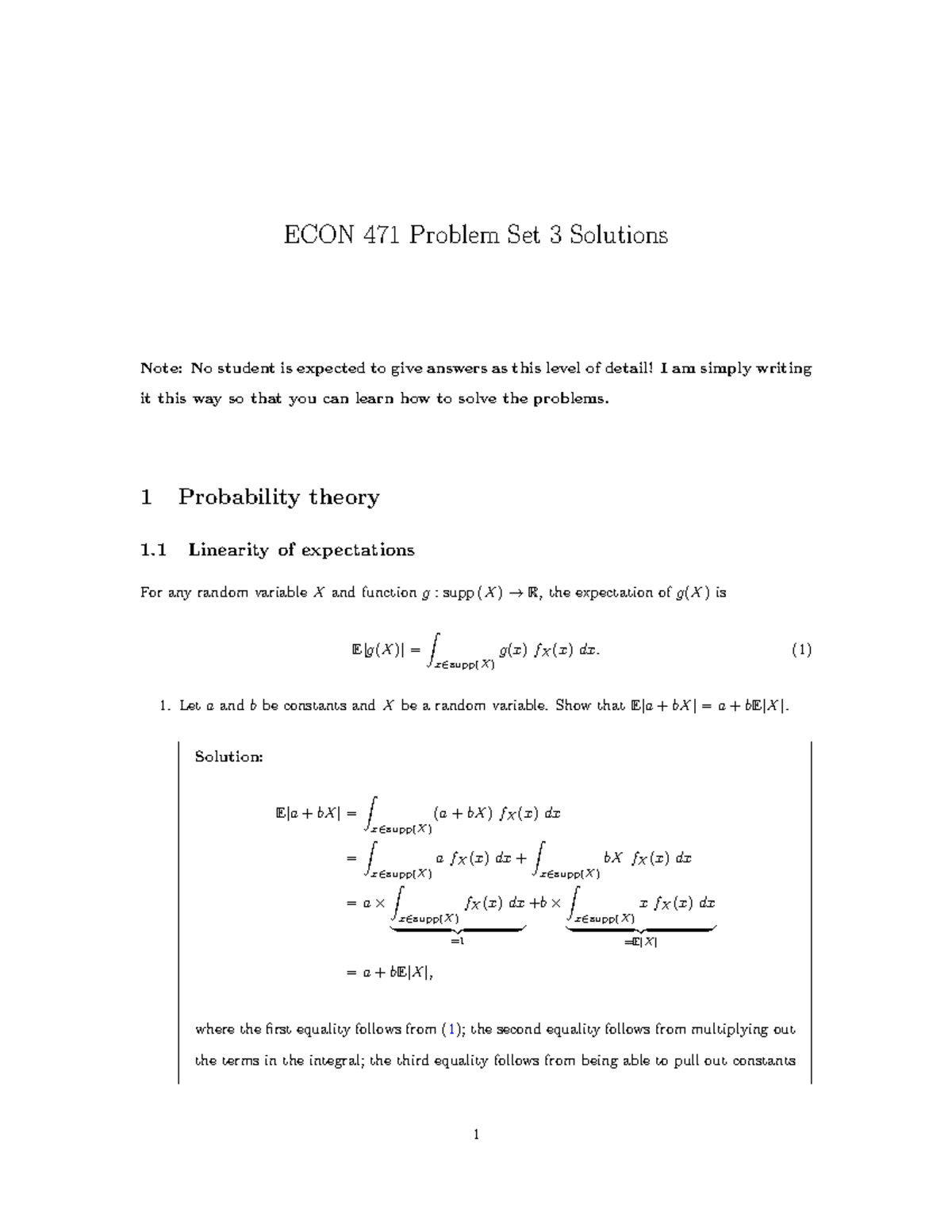 Pset3-solutions - Solution to the 3rd HW - ECON 471 Problem Set 3 Solutions Note: No student is ...