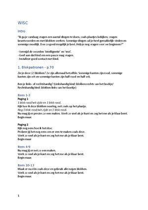 WISC interpreteren en rapporteren - WISC-V-NL: Interpreteren en ...