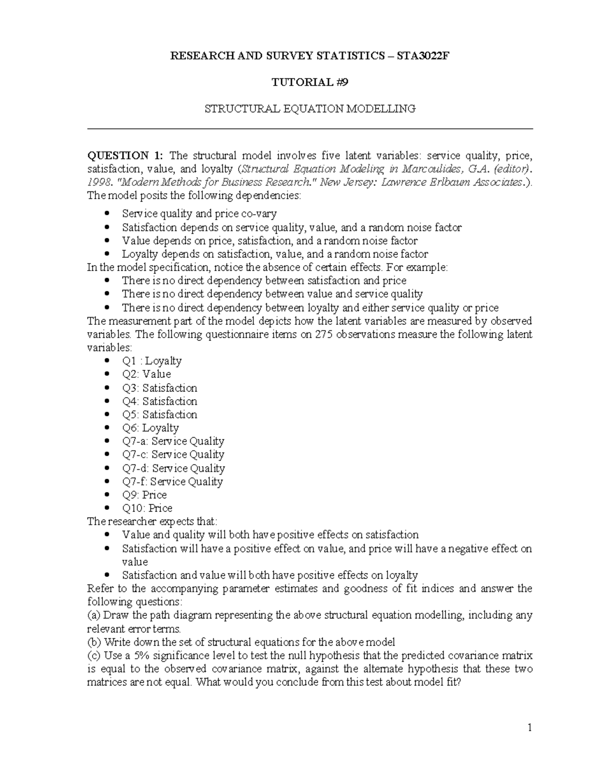 Tut9CH10SEM - tut - RESEARCH AND SURVEY STATISTICS – STA3022F TUTORIAL ...